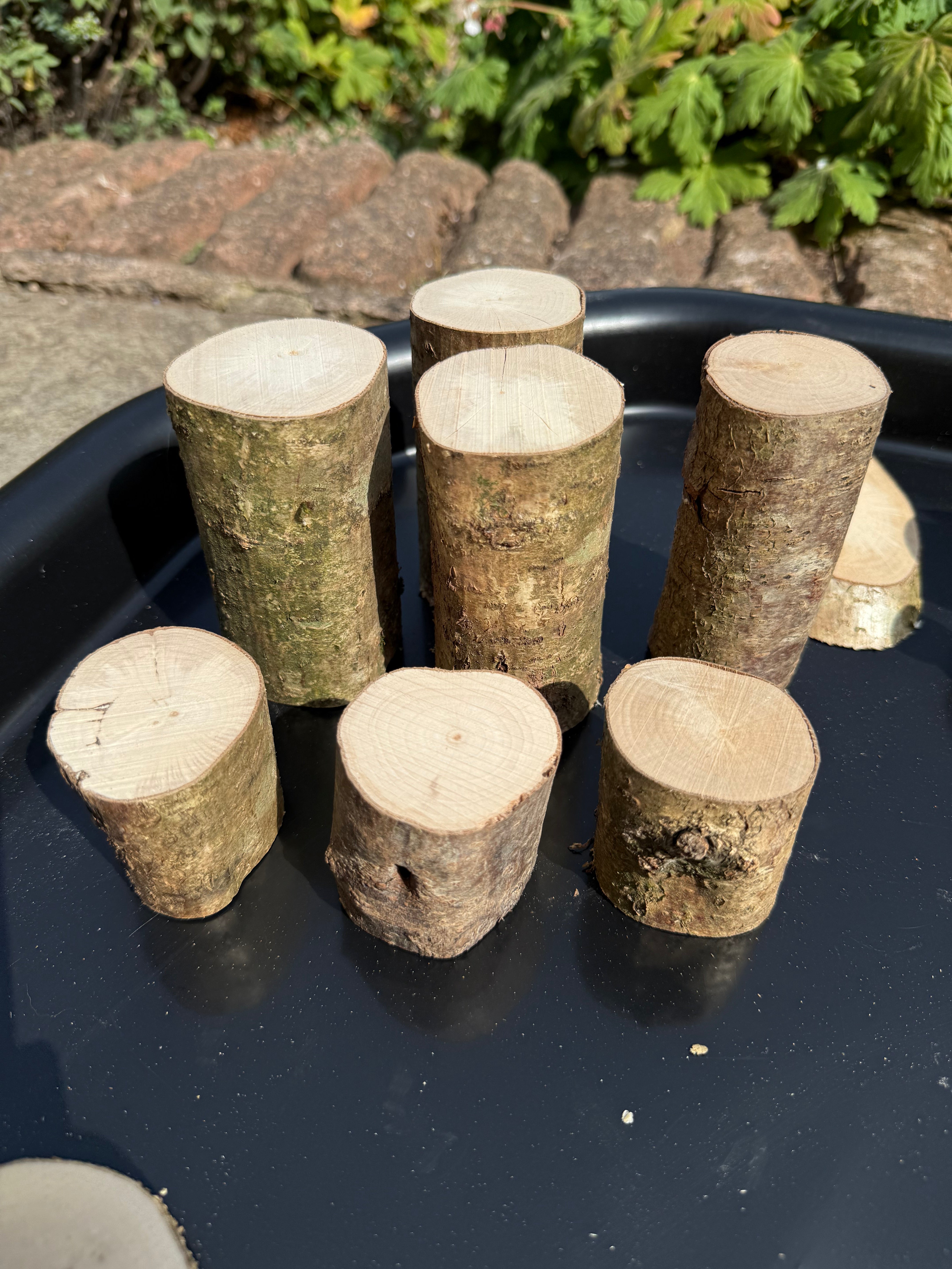 Wooden Play Logs/Cylinders – Outdoor Learning Resources